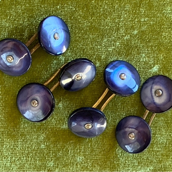 Shirts | Antique Blue Dyed Mop Buttons 4 | Poshmark